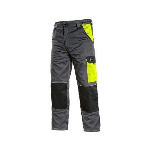 Canis CXS Phoenix Cefeus radne pantalone do struka, sivo-žuta, vel. 60