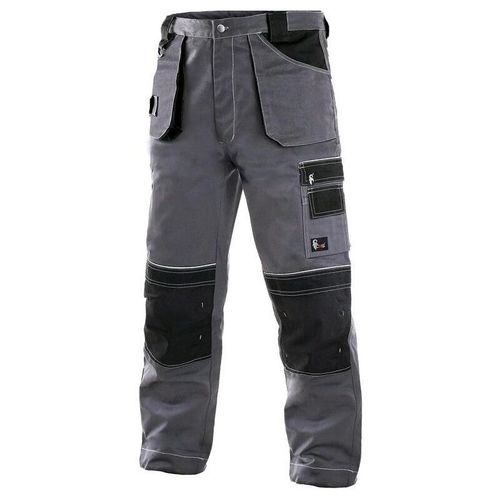 Canis CXS Orion Teodor radne pantalone do struka, sivo-crna, vel. 56