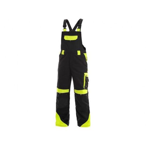 Canis CXS Sirius Brighton radne pantalone na tregere, crno-žuta, vel. 60