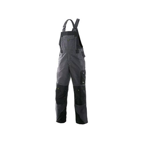 Canis CXS Sirius Tristan radne pantalone na tregere, sivo-zelena, vel. 50