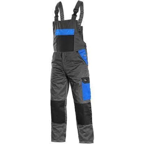 Canis CXS Phoenix Cronos radne pantalone na tregere, sivo-plava, vel. 52