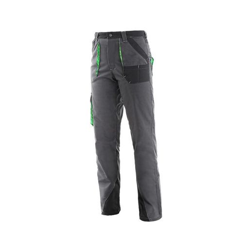 Canis CXS Sirius Aisha ženske radne pantalone do struka, sivo-zelena, vel. 44