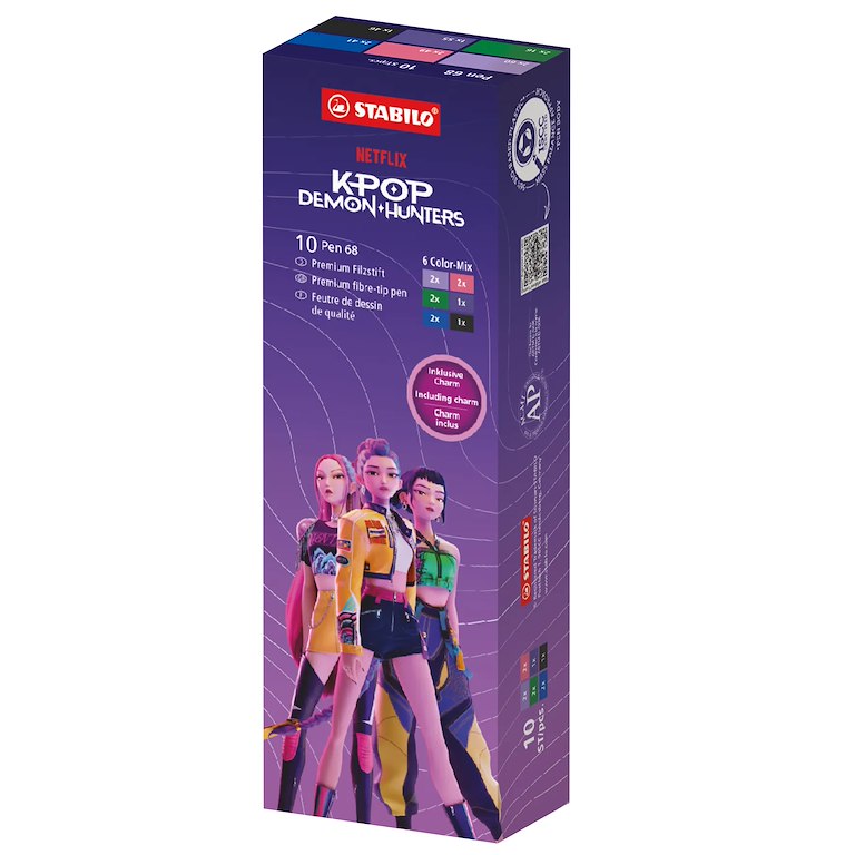 STABILO Pen 68 KPop Demon Hunters, pakovanje Mix 1/10