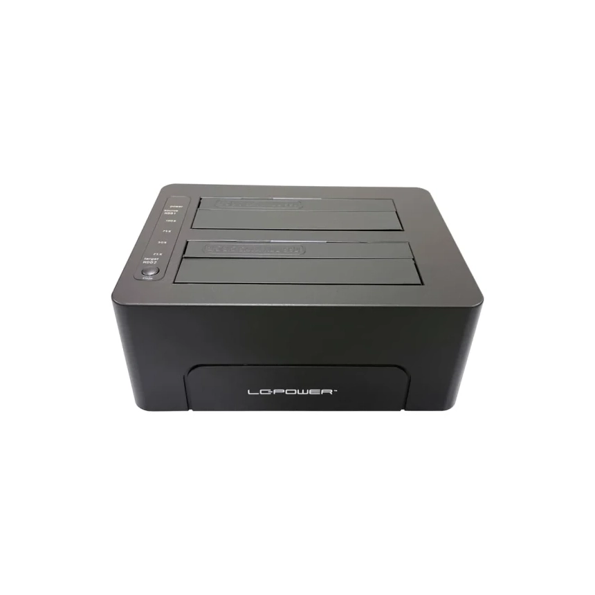 HDD Docking station USB 3.2 2xSSD/HDD LC-DOCK-C-V2 Crni