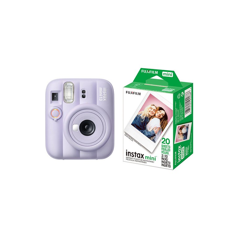FUJIFILM INSTAX MINI 13 Instant Film Camera - DREAMY PURPLE + INSTAX Mini Film 2-Pack