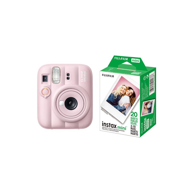 FUJIFILM INSTAX MINI 13 Instant Film Camera - CANDY PINK + INSTAX Mini Film 2-Pack