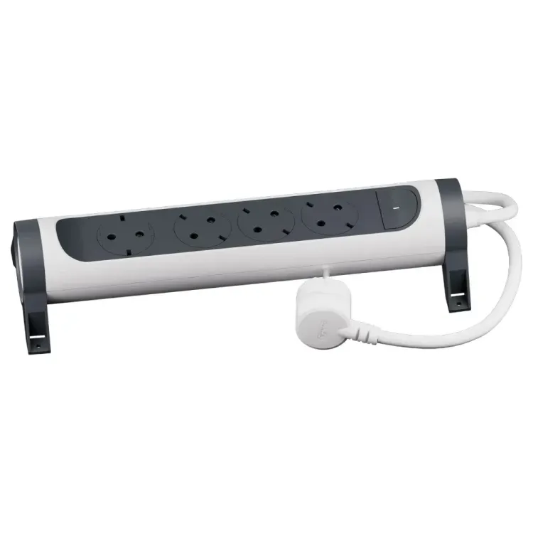 LEGRAND 4xSchuko Rotirajući produžni kabl sa držačima za fiksiranje 1.5m