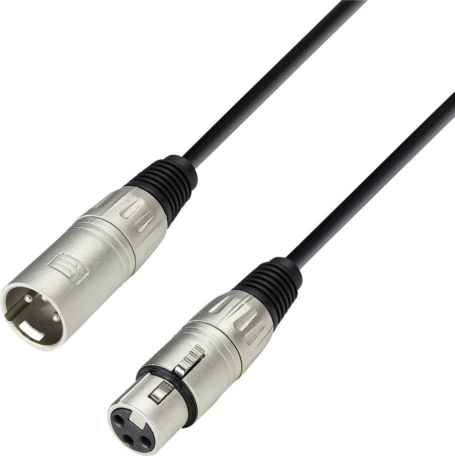 Mikrofonski XLR priključni konektor 10,00 m crna ženski XLR 410943