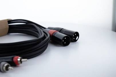 Cordial 3-polni XLR priključni konektor 1 m crna XLR utikač 3-polni 3364003