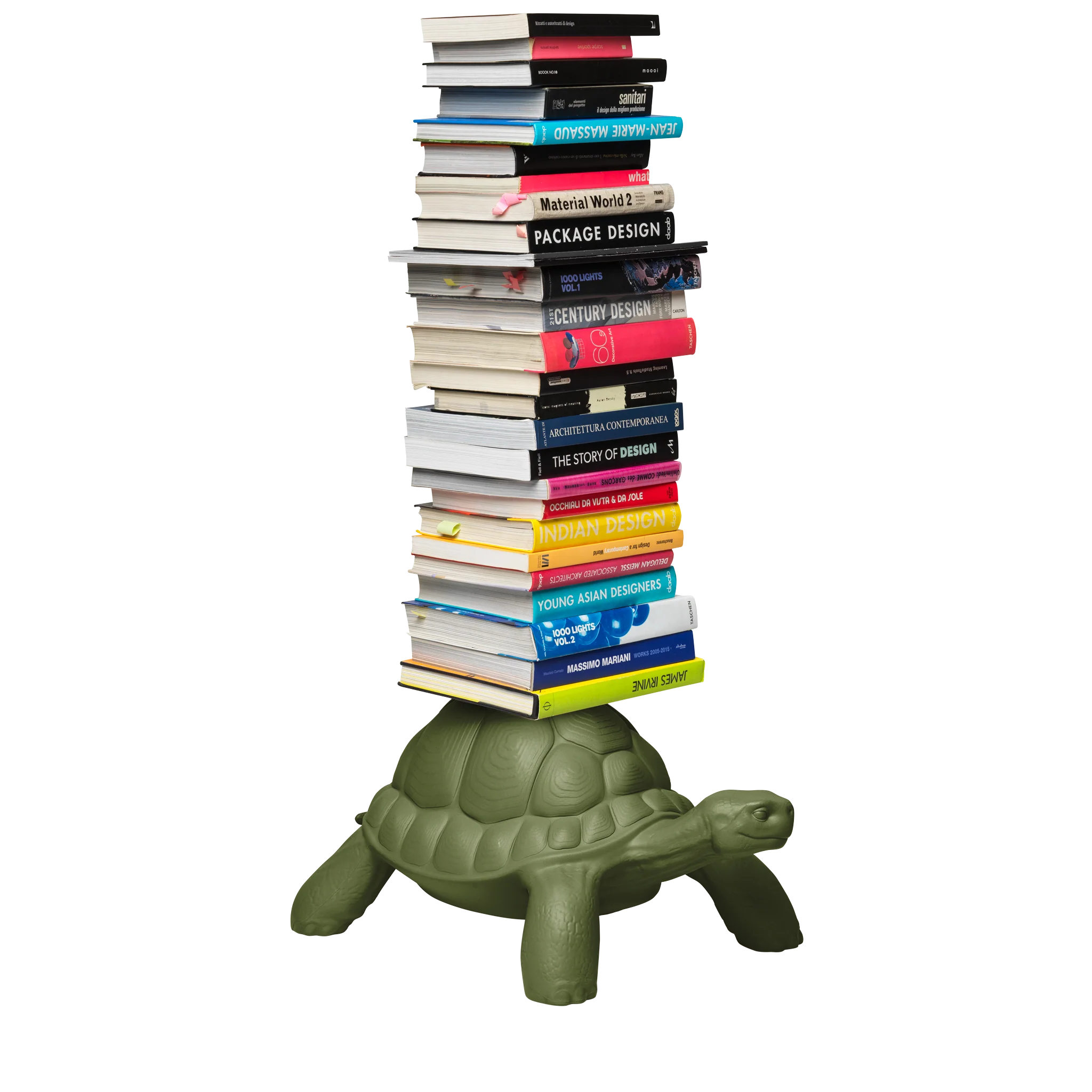 Polica za knjige – „Turtle Carry“ // Deep green