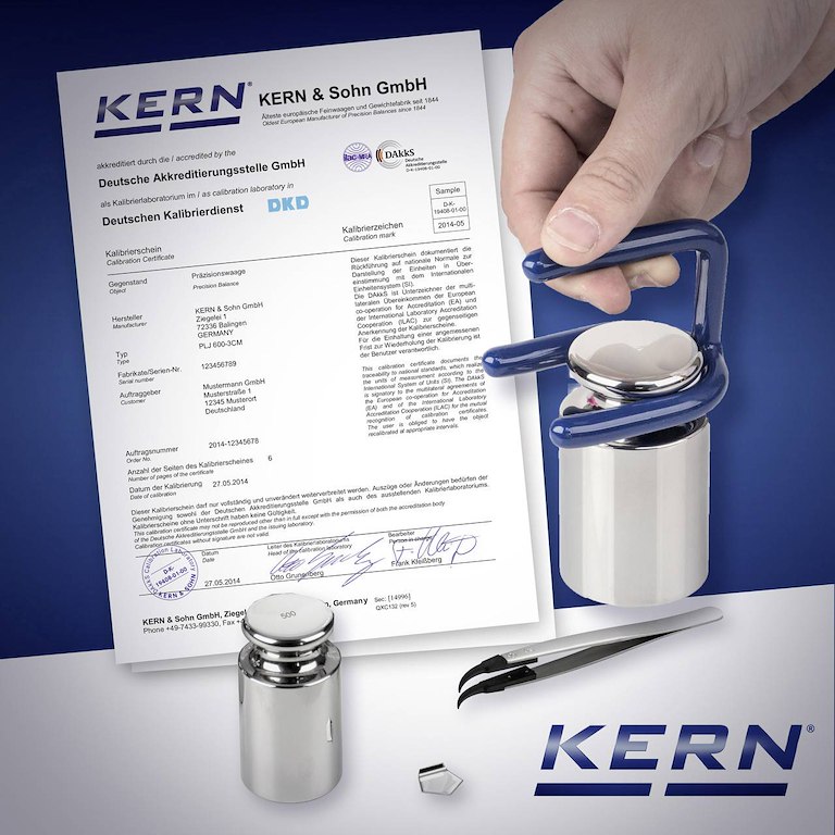Kern 962-620 sertifikat o kalibraciji