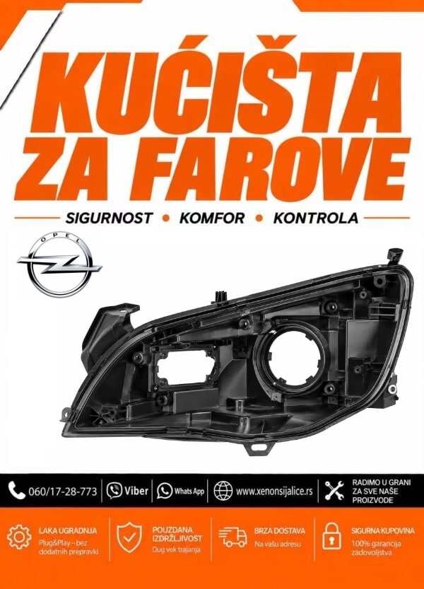 KUCISTE FARA OPEL ASTRA J 09-15 XENON