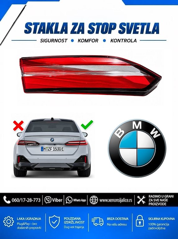 STAKLO ZA STOP SVETLO UNUTRASNJE BMW 5 G60 23-26