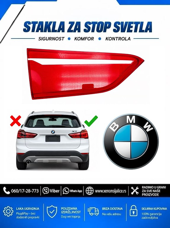 STAKLO ZA STOP SVETLO UNUTRASNJE BMW X1 F48 15-19
