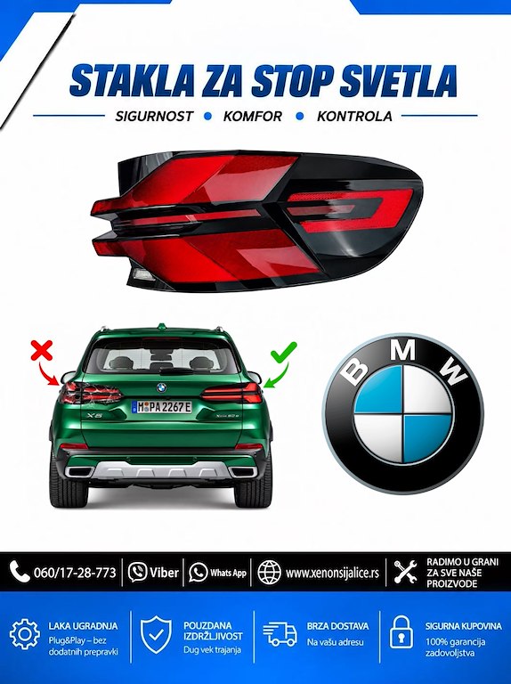 STAKLO ZA STOP SVETLO SPOLJNO BMW X5 G05 23-26