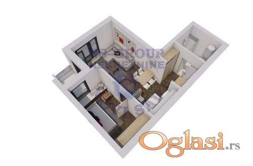 Dvosoban 38m2 Mišeluk