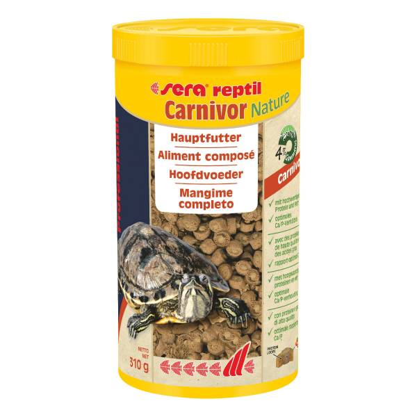 Sera Reptil Carnivor proffesional Nature – hrana za vodene kornjače 1000ml