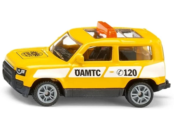 Siku Autić Land Rover Defender ÖAMTC terenski 3,2 x 7,8 x 3,6 cm žuto-narandžasti
