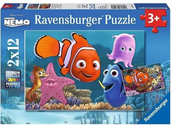 Ravensburger Puzzle za decu Nemovo putovanje 2x12 delova 3+