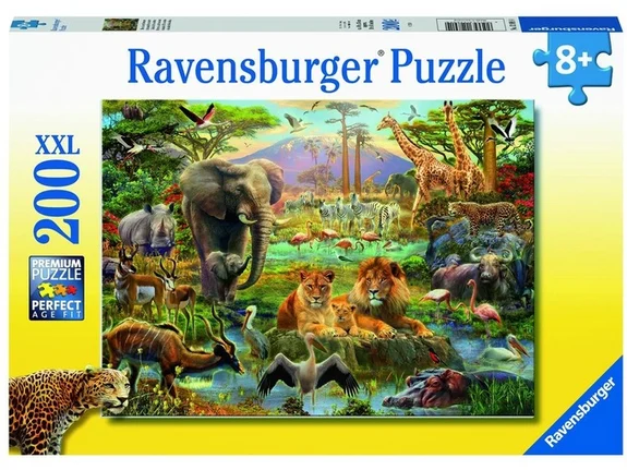 Ravensburger Puzzle za decu Životinje savane 200 delova 8+