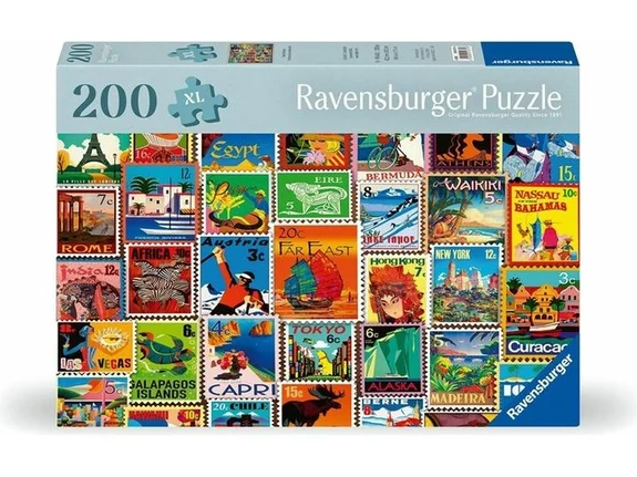 Ravensburger Puzzle za decu Poštanske markice 200 delova 6+