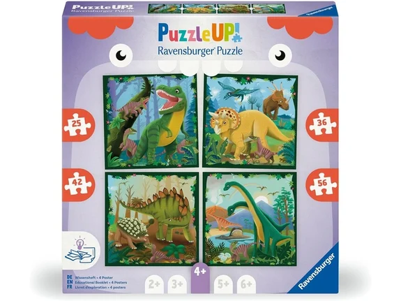Ravensburger Puzzle za decu Dinosaurusi 25/36/42/56 delova 3+ Puzzle Up