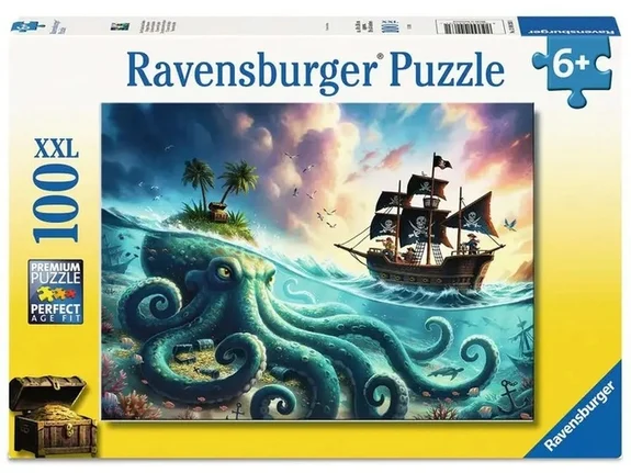 Ravensburger Puzzle za decu Gusarsko blago 100 delova 6+