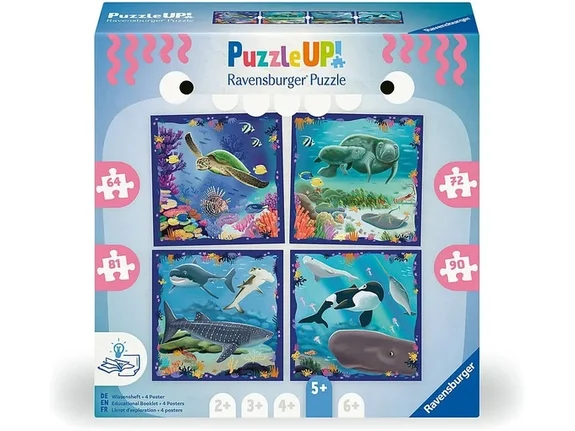 Ravensburger Puzzle za decu Život u okeanu 64/72/81/90 delova 3+ Puzzle Up
