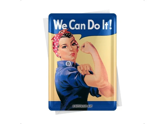 Nostalgic-Art Razglednica We Can Do It