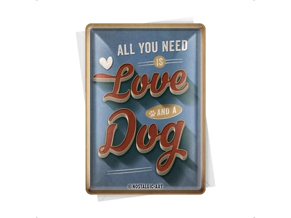 Nostalgic-Art Razglednica Love Dog
