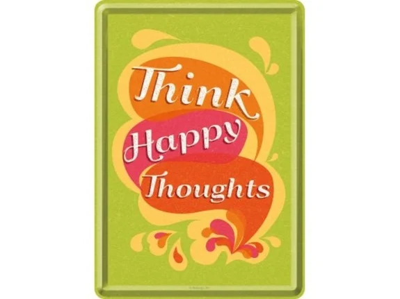 Nostalgic-Art Razglednica Think Happy Thoughts