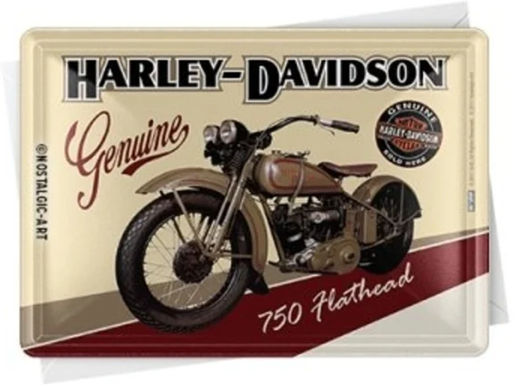 Nostalgic-Art Razglednica Harley-Davidson Flathead