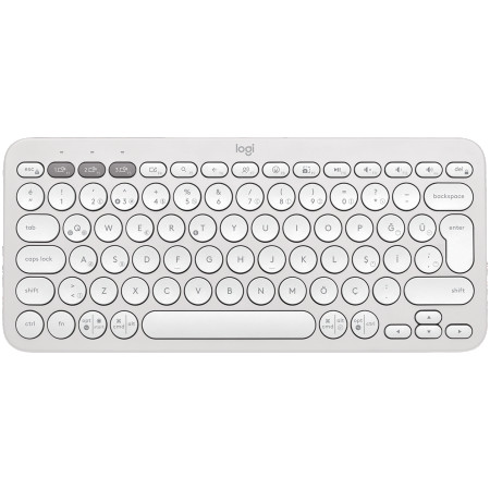 LOGITECH K380S Multi-Device Bluetooth Keyboard - TONAL WHITE - US INTL ( 920-011852 )