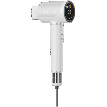 High Speed Hair Dryer, White, 220V-240V~50-60Hz, 1500W, Voice Control, Ionizer, Touch LCD, Infrared Nursing, Infrared Distance Protection,