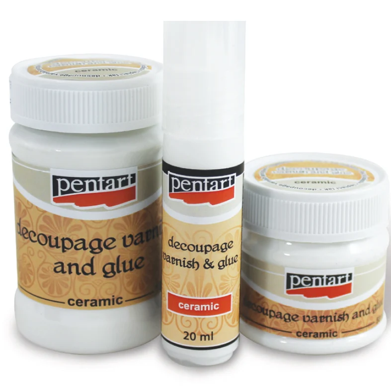 Dekupaž lak i lepak za keramiku - 100 ml – 50 ml