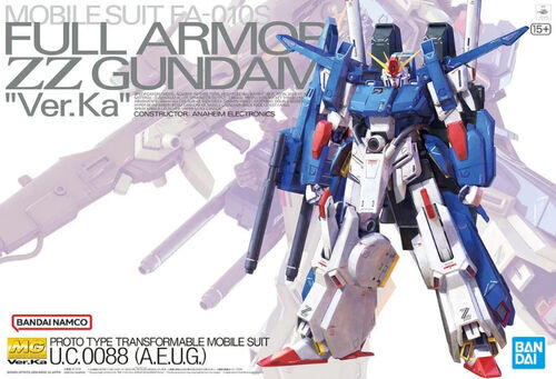 NEW! Bandai 72026 Full Armor ZZ Gundam Ver.Ka (MG)