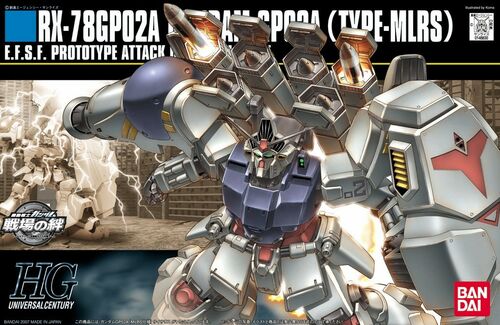Bandai RX-78GP02A GUNDAM GP02A (TYPE-MLRS) (Gundam 55730)