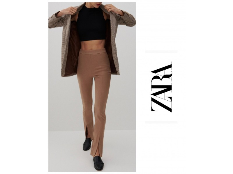 **ZARA zenske pantalone sa prorezima XS**