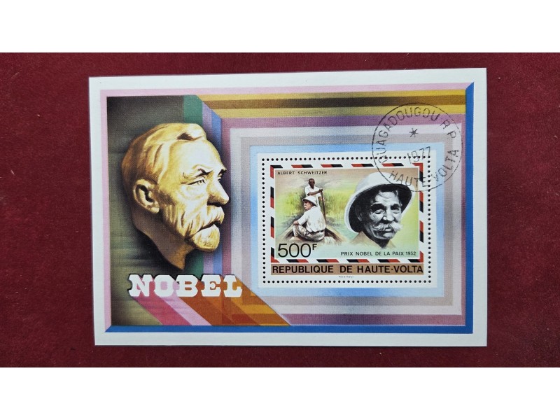 Gornja Volta 1977...blok..Nobel...W764