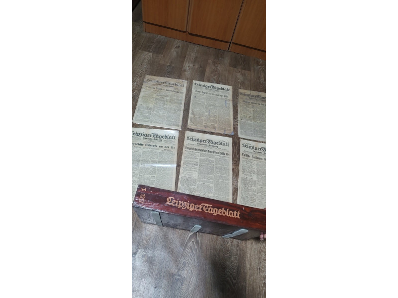 WW1 LOT NOVINA 1917.U DRVENOM KLASERU GERMANY
