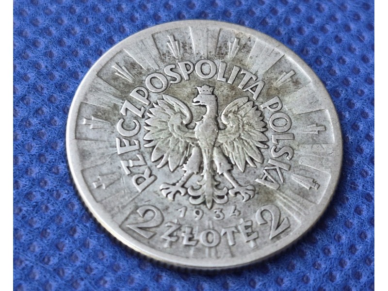 Poljska - 2 Zlote, 1934. ::SREBRO::