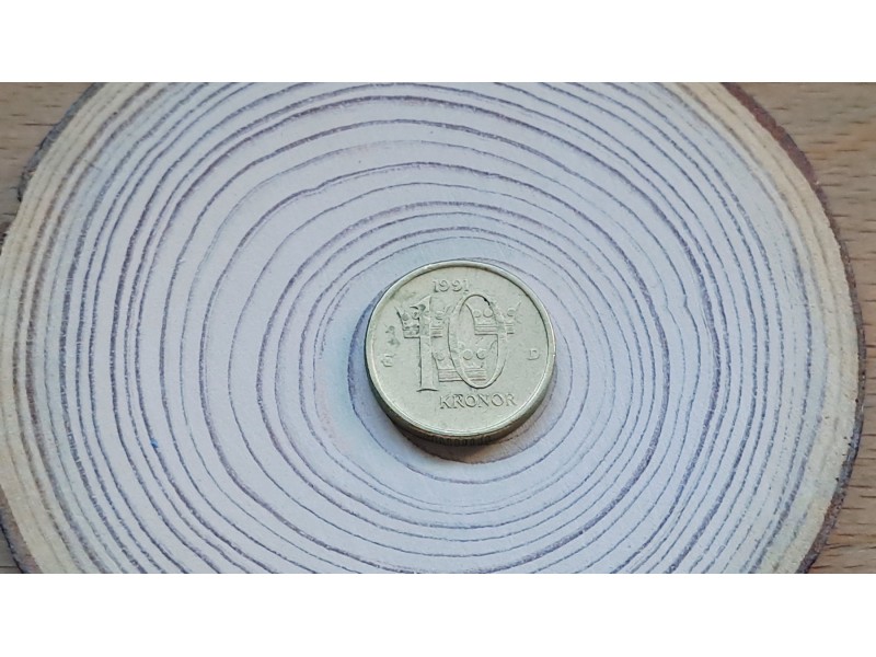 ŠVEDSKA 10 KRONOR 1991 GODINA