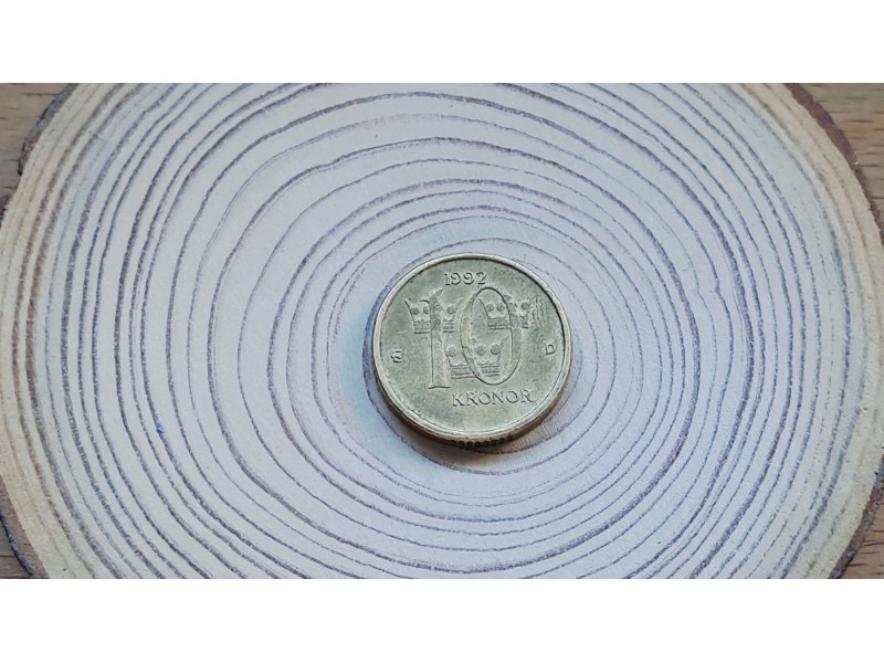 ŠVEDSKA 10 KRONOR 1992 GODINA