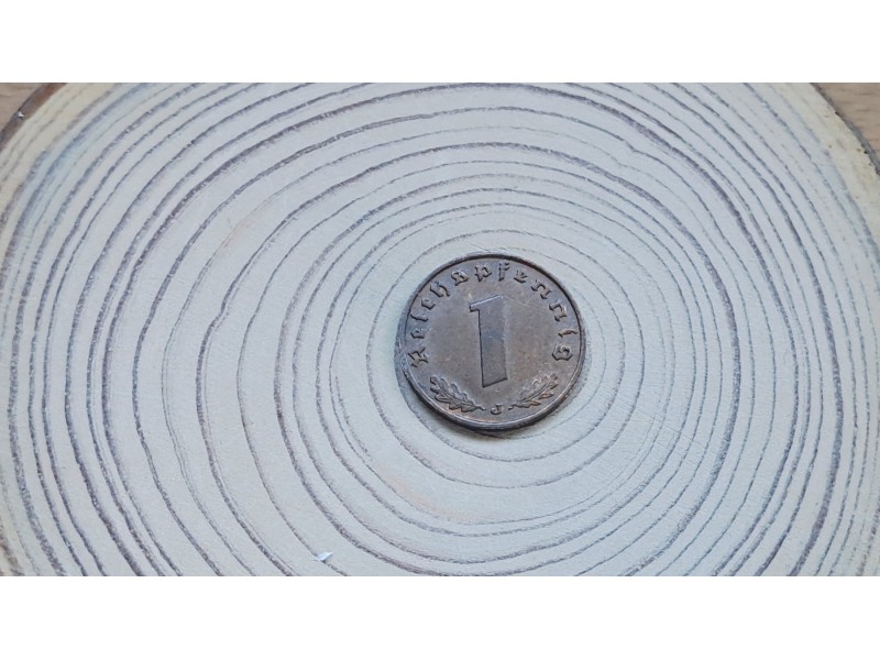 NACISTICKA NEMACKA 1 PFENNIG 1938 GODINA KOVNICA J