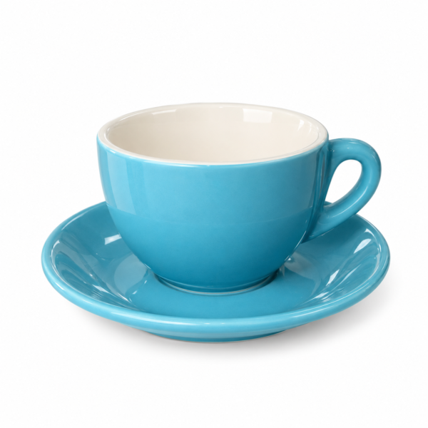 Porcelanska Šolja Sa Tacnom Cappuccino Boja Lustra
