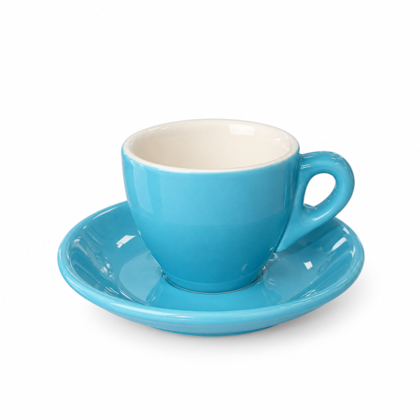 Porcelanska Šolja Sa Tacnom Espresso Boja Lustra