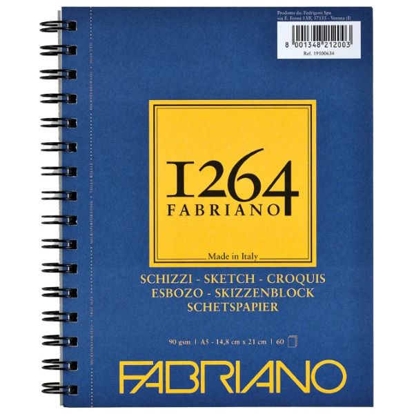 Fabriano FABRIANO 1264 SKETCH SPIRALA LEVO A5/90GR/60L 19100634