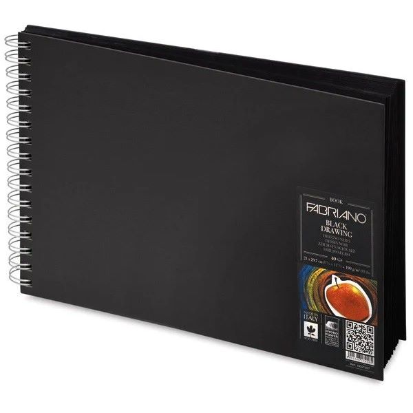 Fabriano FABRIANO BOOK BLACK DRAWING A4 190gr 40L