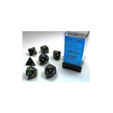 Chessex Kockice - Polyhedral - Lustrous - Shadow & gold (7)