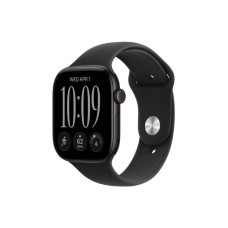 APPLE Watch Series 12 GPS 42mm Black Aluminium Case with Black Sport Band - S/M (MJEA4WF/A)